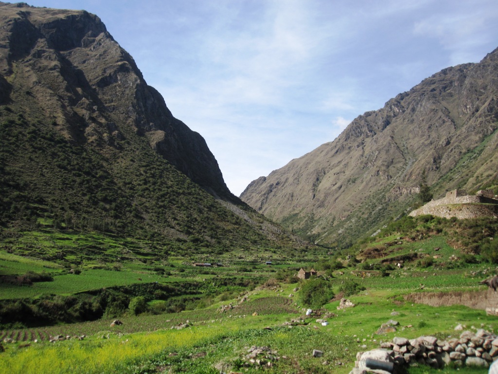 Mapa de las rutas del Camino Inca Clásico y Camino Inca Corto